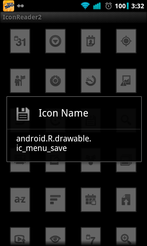 Androidアプリに使える "android.R.drawable Icon" で画像作成が不要の件