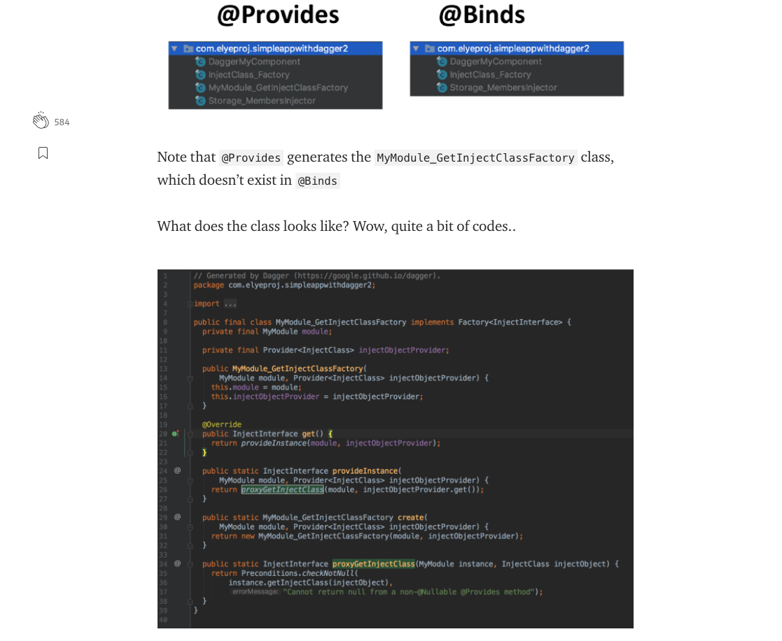 【Dagger】@Provides vs @Binds