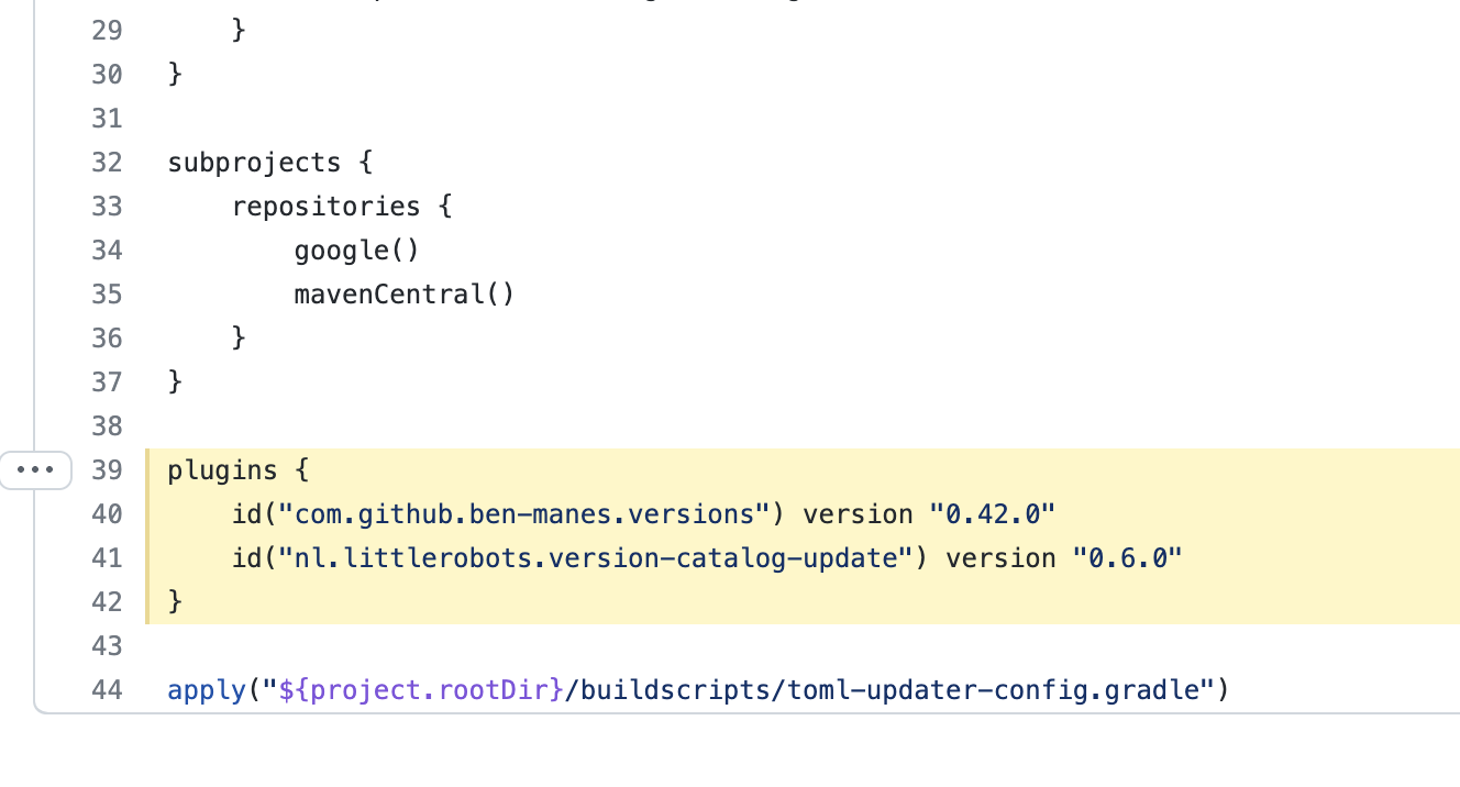 Jetpack Compose Samples でも使われている「Version catalog update plugin」で libs ...