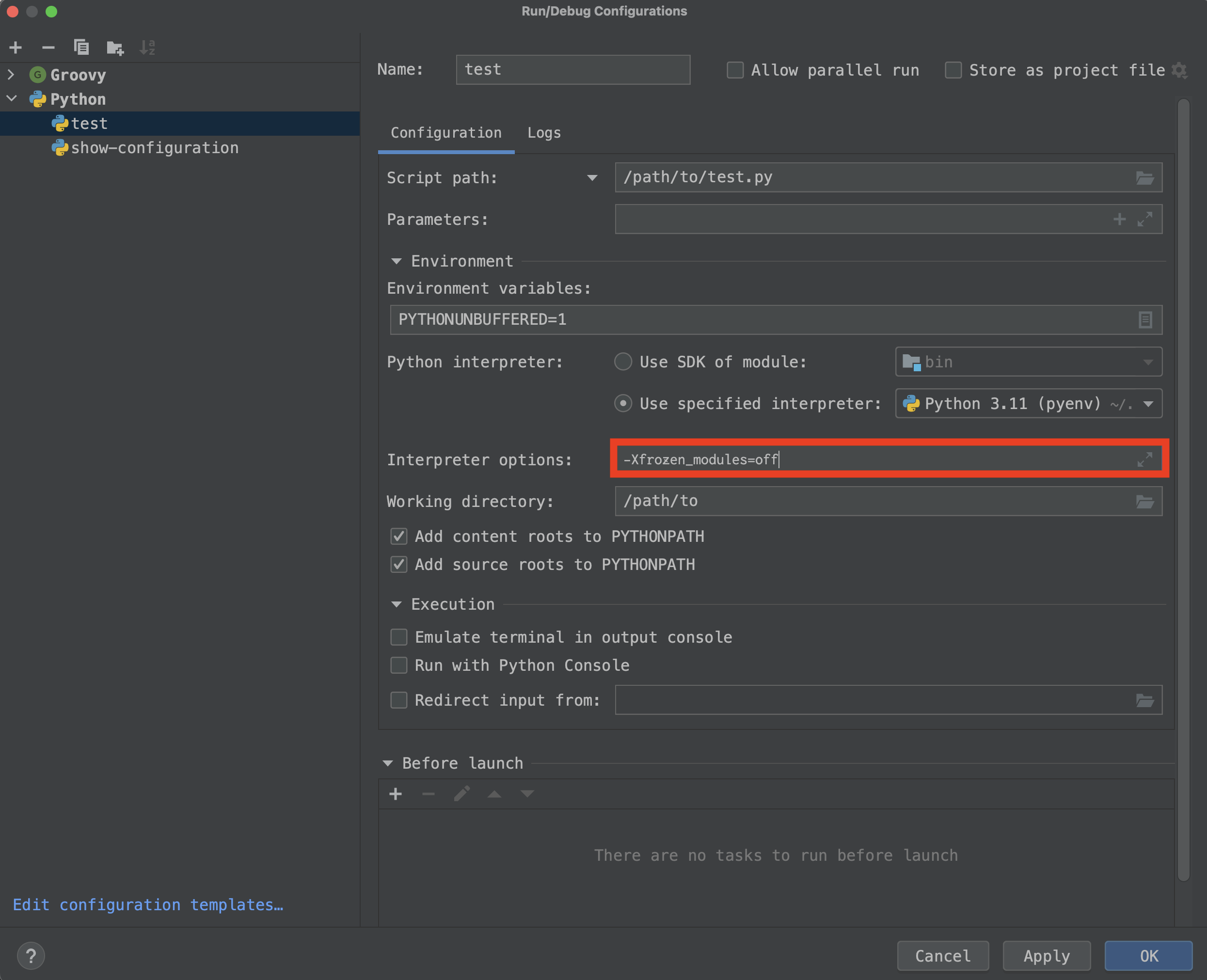 CRITICAL WARNING: This version of python seems to be incorrectly compiled (internal generated ...