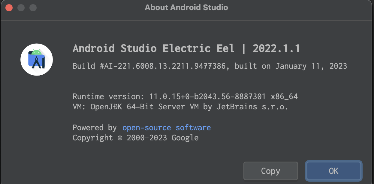 Android Studio Electric Eel おすすめの Gradle Plugin と Gradle のバージョン