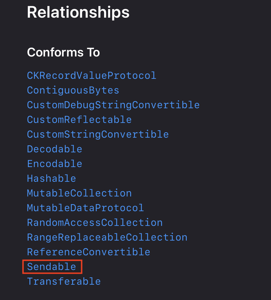 【Swift】URLSession で Passing argument of non-sendable type '(any ...