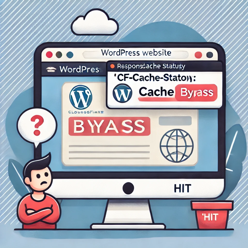 WordPress で cf-cache-status: BYPASS のままで HIT にならない